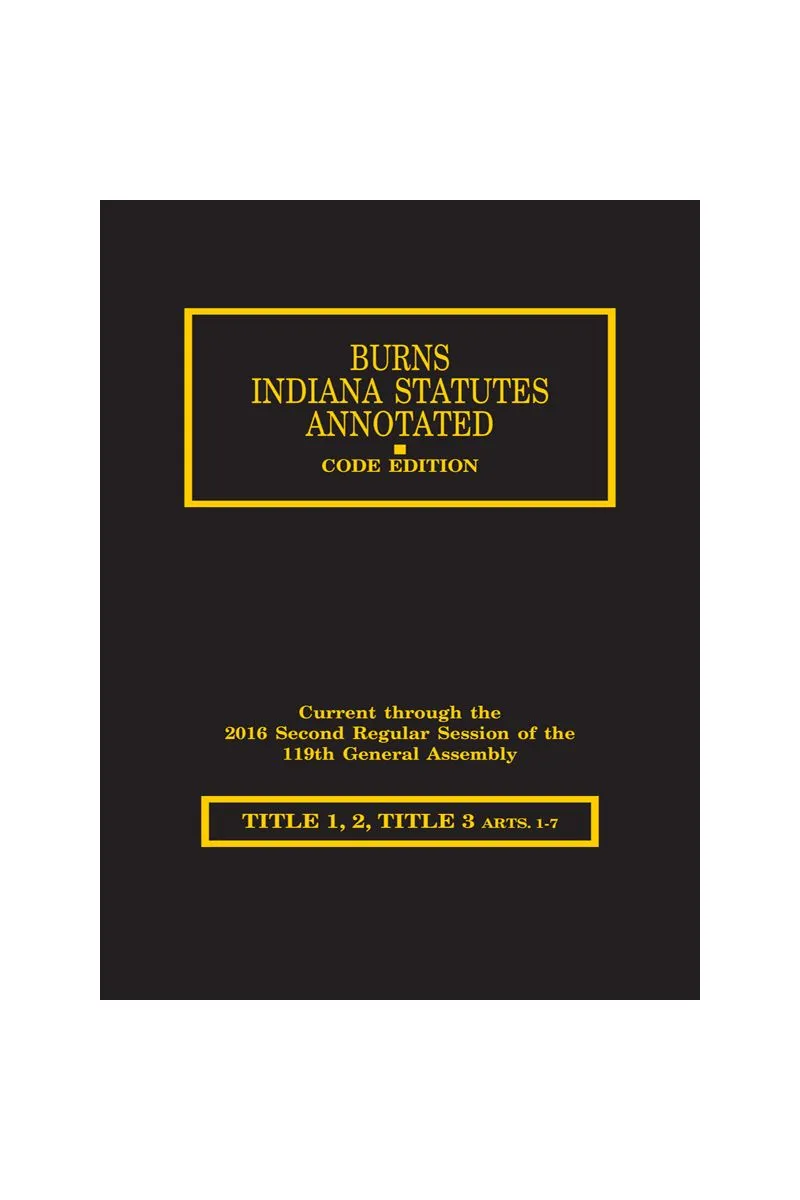 Burns Indiana Statutes Annotated