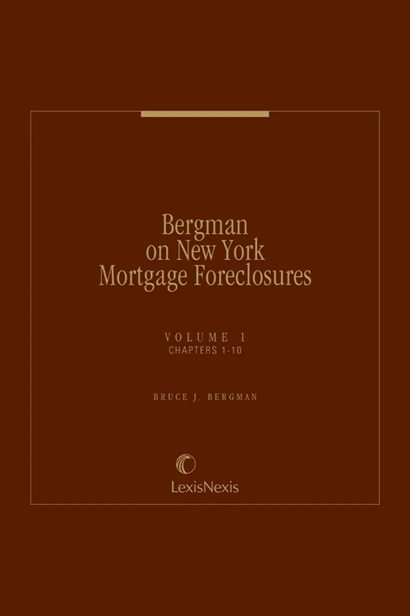 Bergman on New York Mortgage Foreclosures